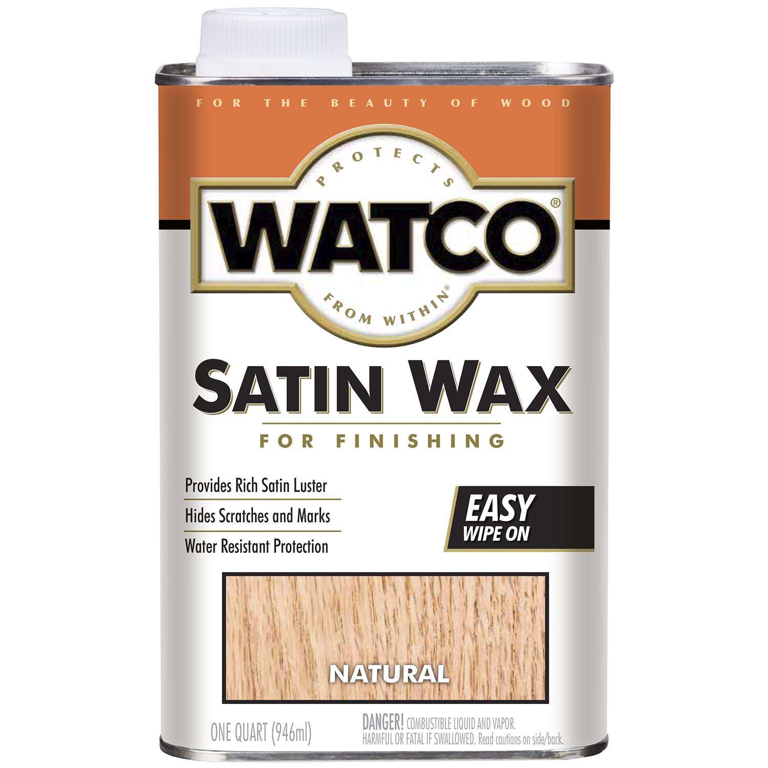 Watco Transparent Satin Wax Oil-Based Finishing Wax 1 qt - Ace Hardware