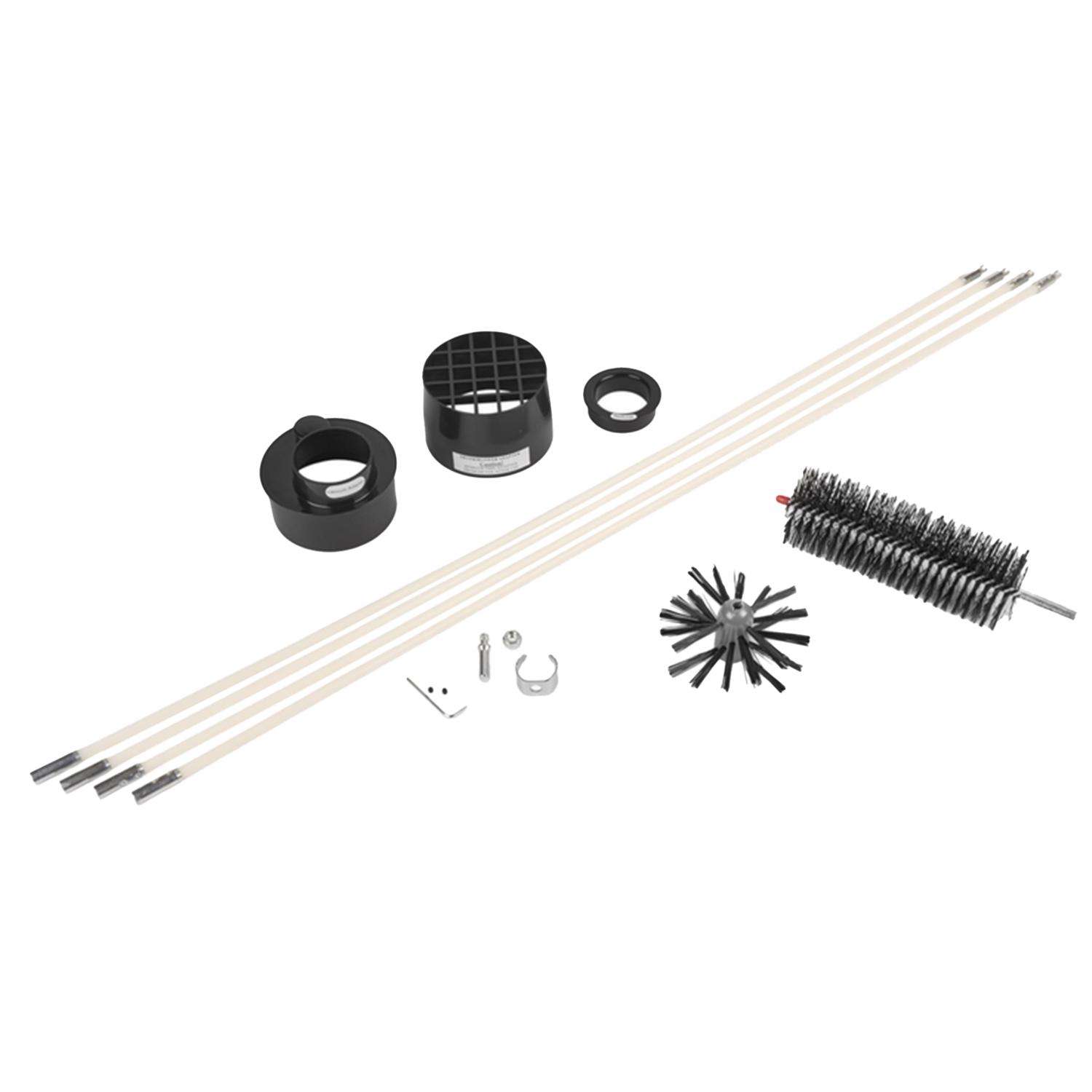 Gardus LintEater 12 ft. L Black/White Plastic Vent Cleaning Kit - Ace ...