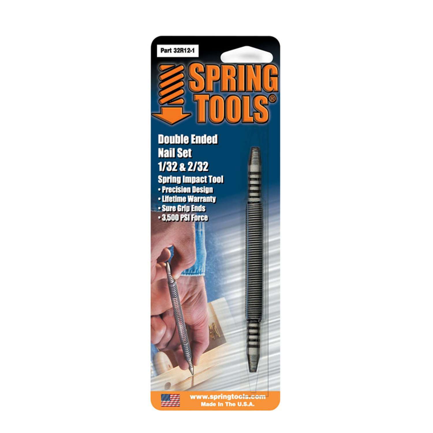 Spring Tools 1/32 and 2/32 in. Double-Ended Nail Set 1 pc - Ace Hardware