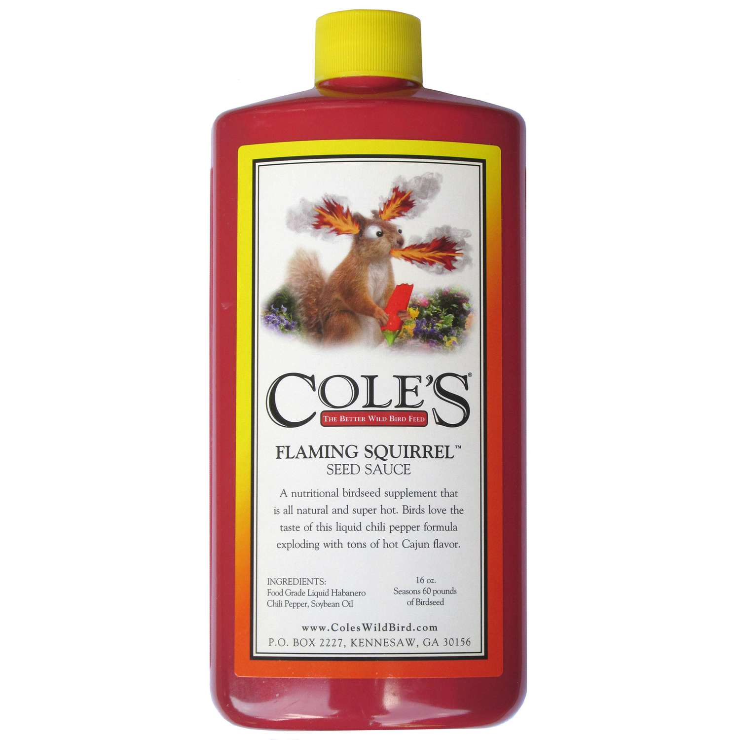 Cole's Flaming Squirrel Assorted Species Soybean Oil Seed Sauce 16 oz ...