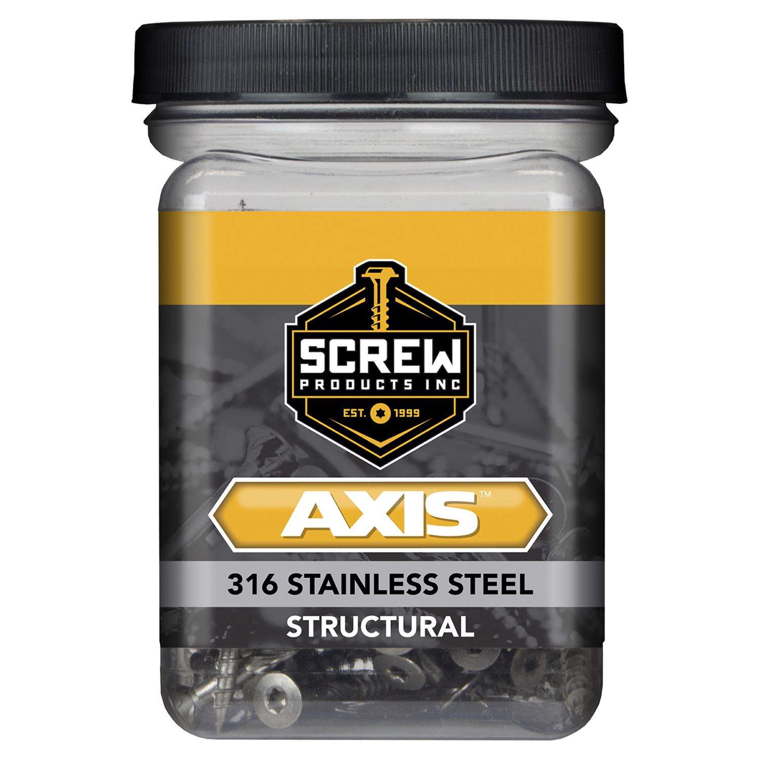 Screw Products AXIS No. 8 X 1-1/4 in. L Star Stainless Steel Coarse ...