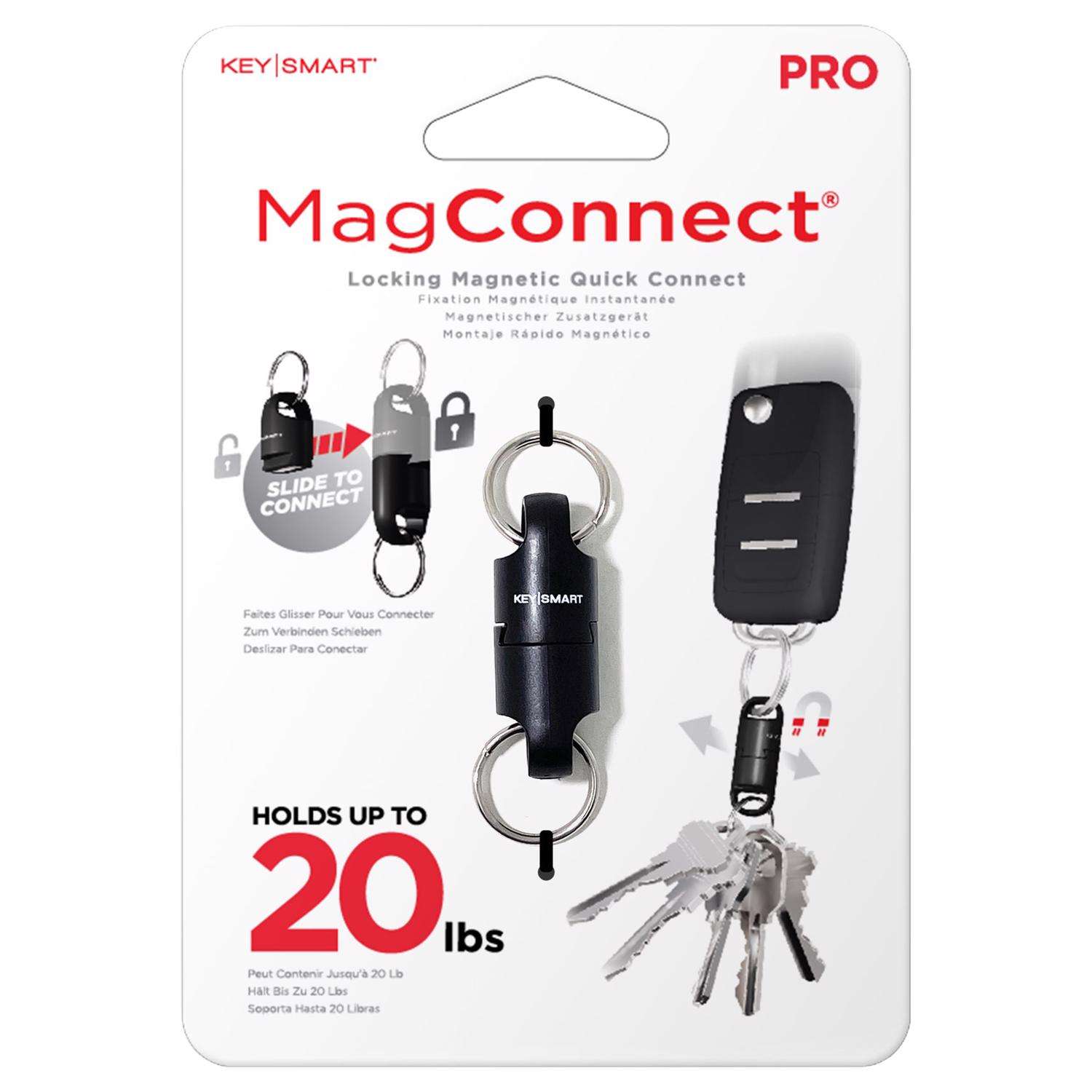 KeySmart MagConnect Pro ABS Plastic/Magnet/Stainless Steel Black ...