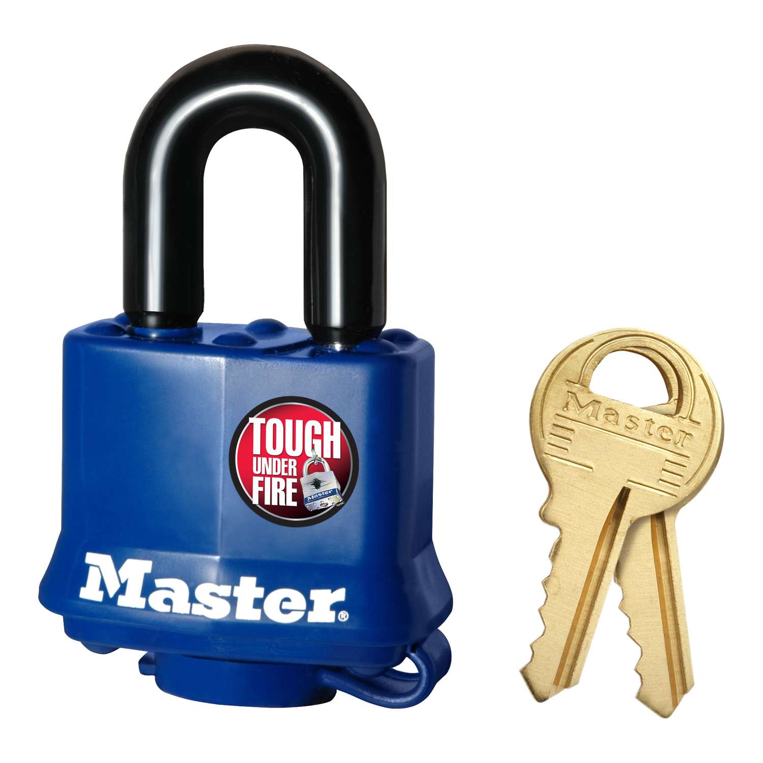 Master Lock 312KA 1-9/16 in. W Laminated Steel 4-Pin Cylinder Covered ...
