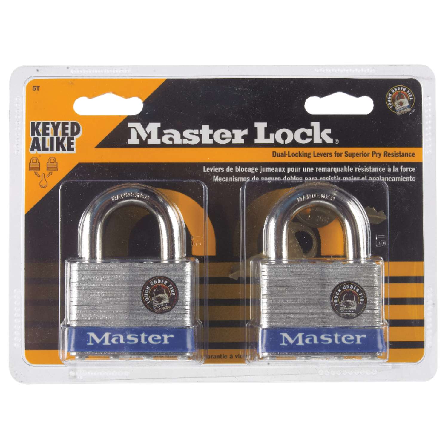 Master Lock 1-1/2 in. H x 7/8 in. W x 2 in. L Laminated Steel 4-Pin ...