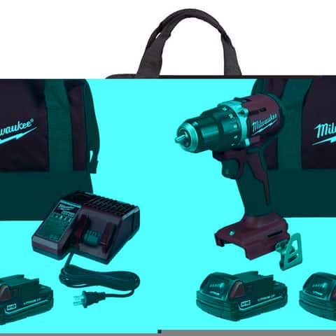 Milwaukee M18 Compact Cordless Brushless 1 Tool Drill and Driver Kit ...