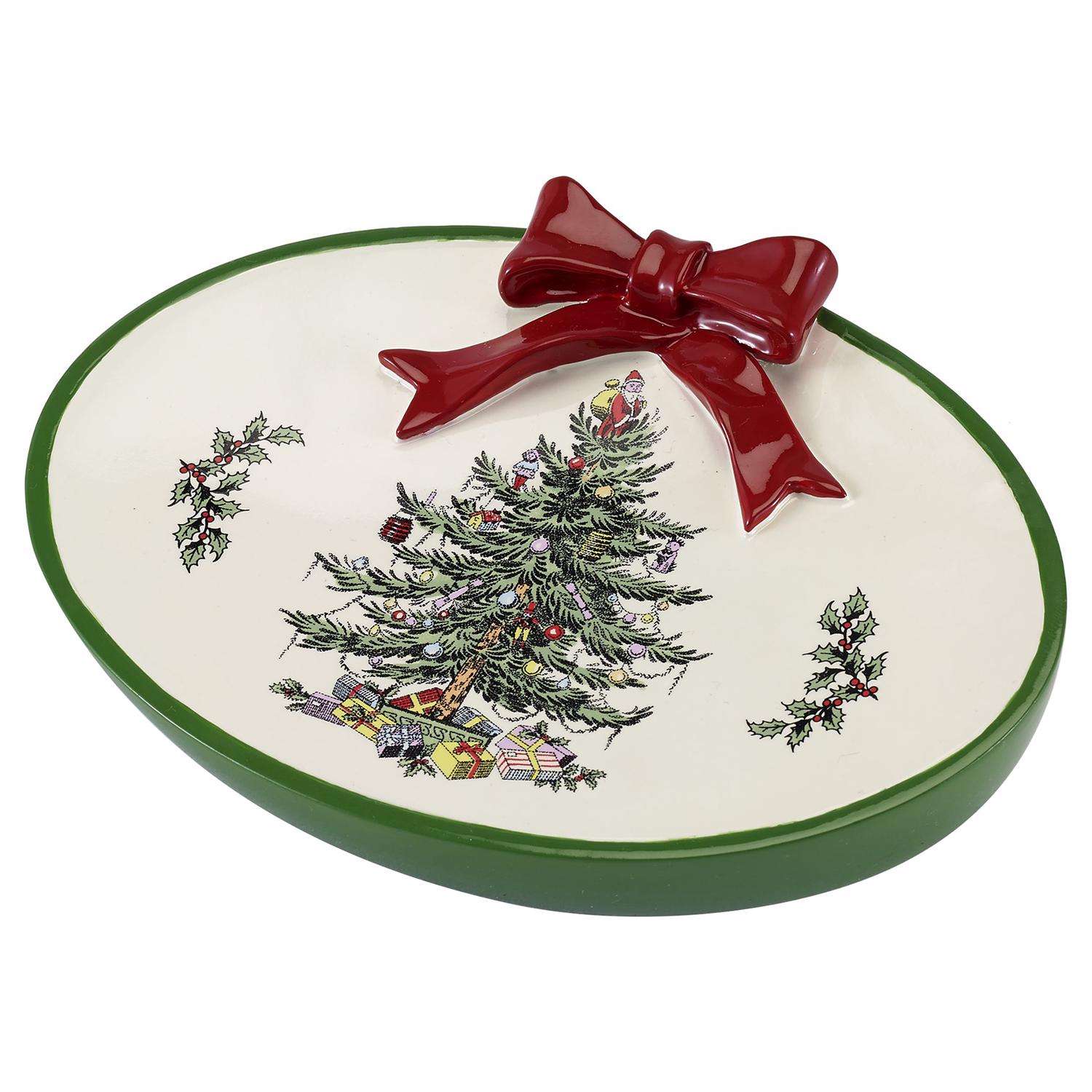 Avanti Linens Spode Christmas Tree Multicolored Plastic Soap Dish Mfr ...