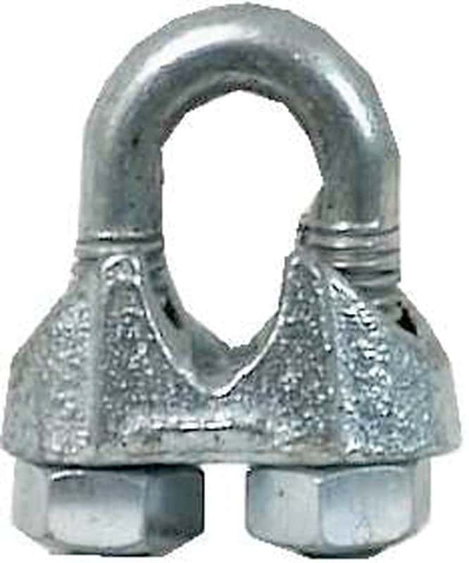 Campbell Chain Galvanized Malleable Iron Wire Rope Clip 1-1/2 in. L ...