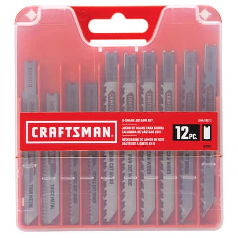 Craftsman High Carbon Steel U-Shank Jig Saw Blade Set 12 pc - Ace Hardware