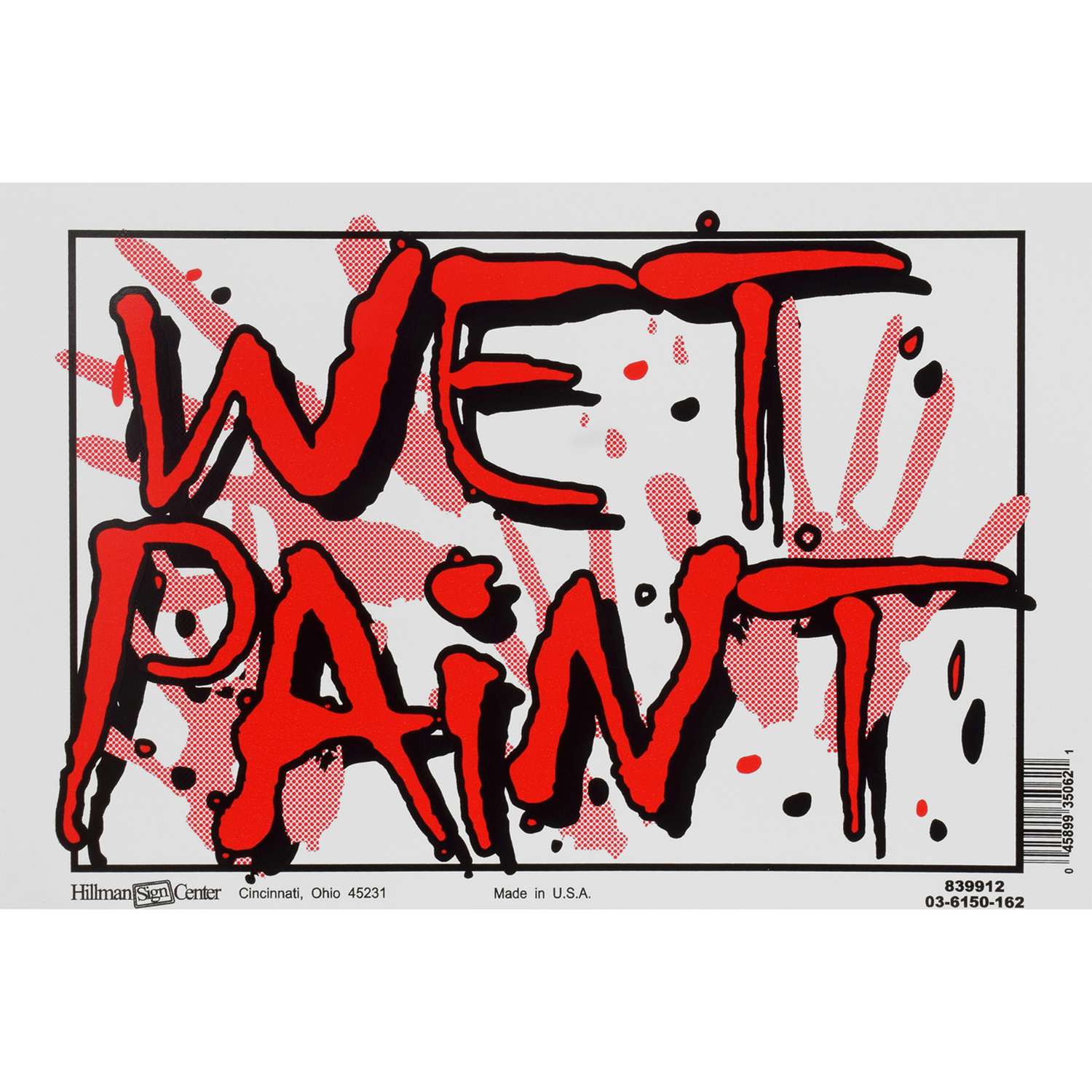 Hillman English White Wet Paint Sign 8 in. H X 12 in. W - Ace Hardware