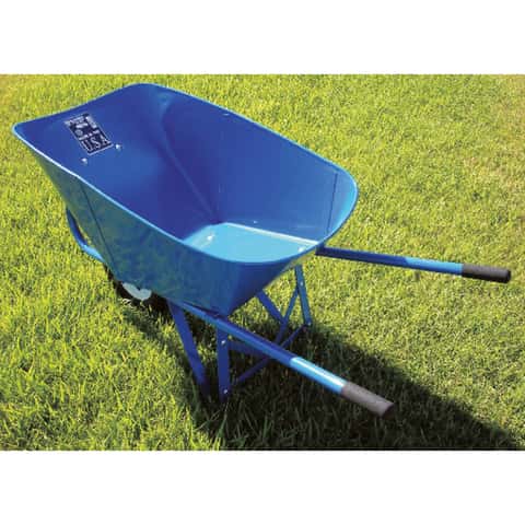 Wellmade Miller Steel Contractor Wheelbarrow 6 cu ft - Ace Hardware