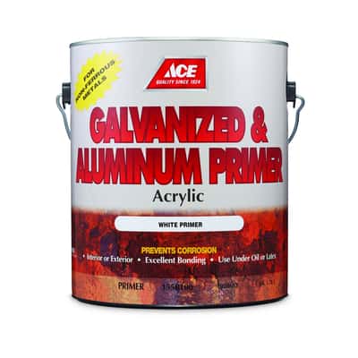 Ace White Acrylic Latex Galvanized & Aluminum Primer 1 gal. - Ace Hardware