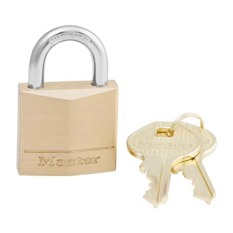 Master Lock 1 in. H X 5/16 in. W X 1-3/16 in. L Brass 4-Pin Cylinder ...