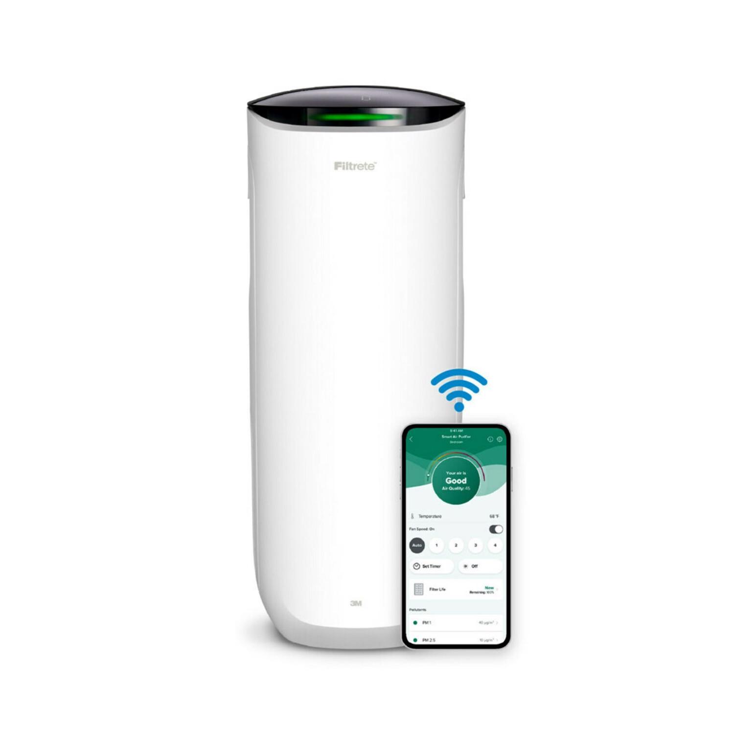3M Filtrete Carbon True HEPA Smart Air Purifier 310 sq ft Mfr FAP ST02N Ace Hardware