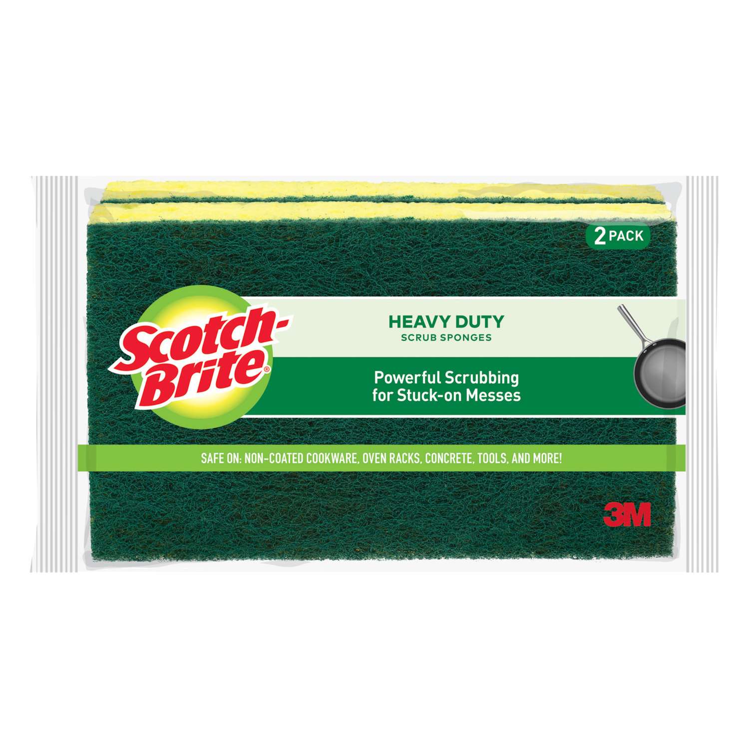 Scotch-Brite Heavy Duty Scrub Sponges For All Purpose 2 pk - Ace Hardware