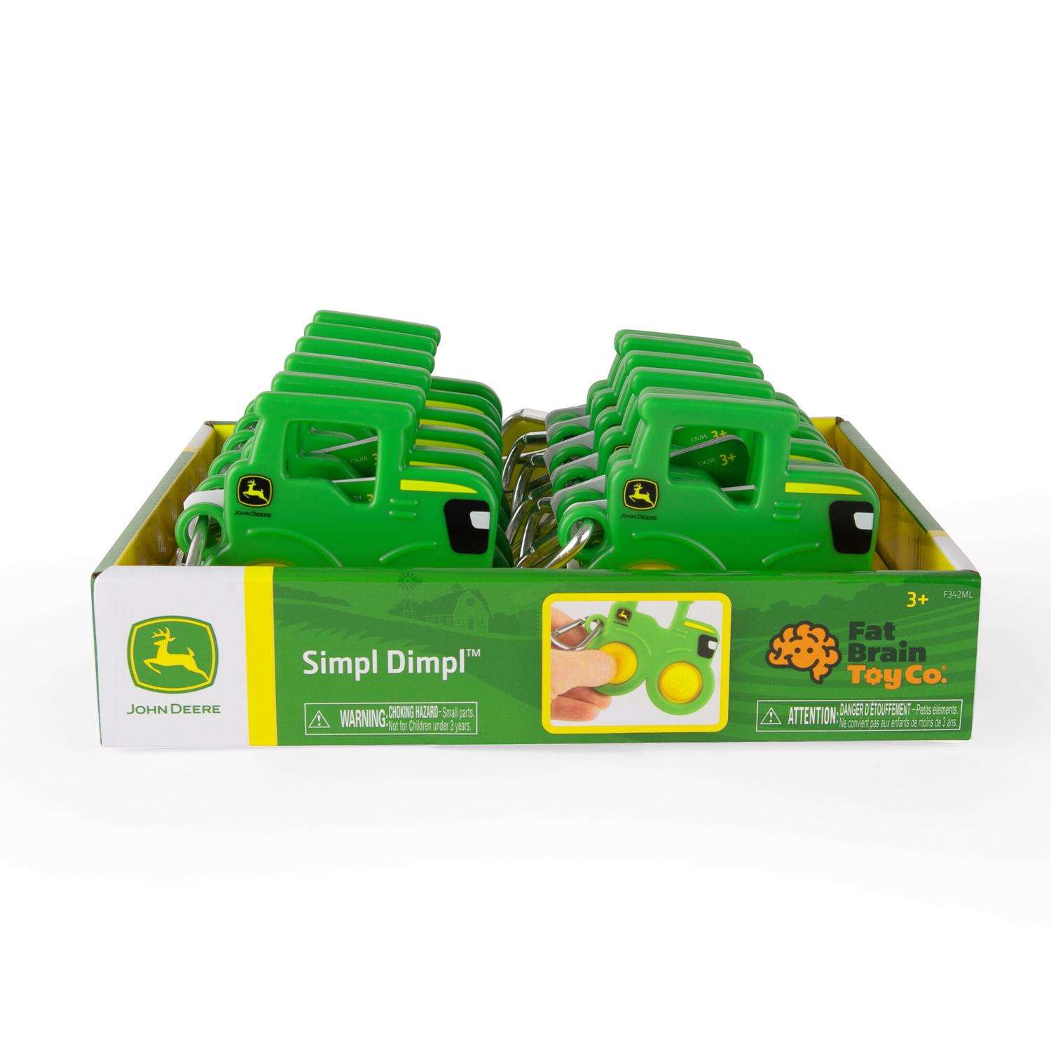 Fat Brain John Deere Simpl Dimpl Tractor Plastic/Silicone Green/Yellow ...