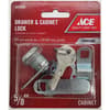 Ace Chrome Silver Steel Cabinet/Drawer Lock - Ace Hardware