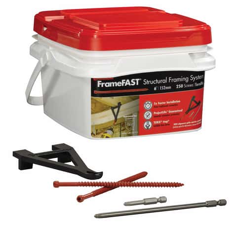 Fastenmaster FrameFast 6 in. L Torx Ttap Bold Structural Wood Screws ...