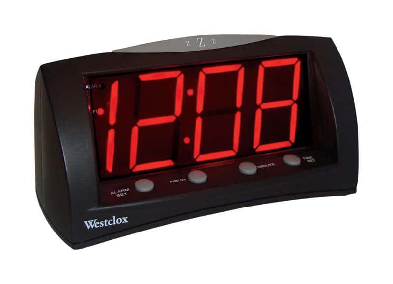 Westclox 3 in. Black Alarm Clock Digital - Ace Hardware