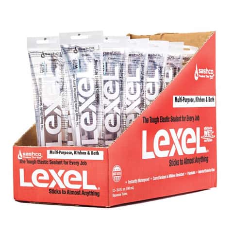 Sashco Lexel Clear Synthetic Rubber All Purpose Caulk 5 oz - Ace Hardware