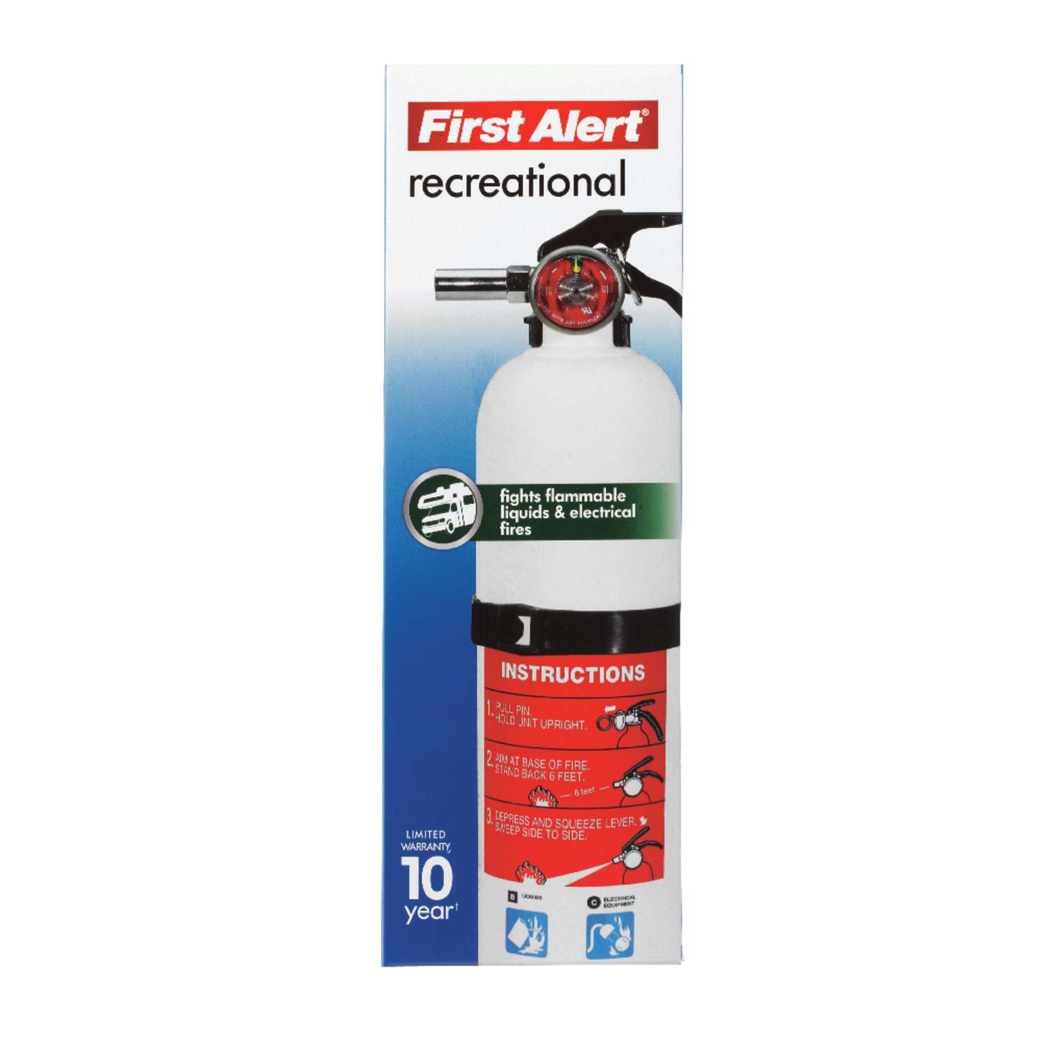 First Alert 2 lb. Fire Extinguisher For Recreational OSHA/US Coast ...