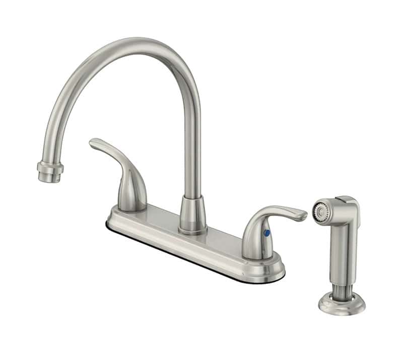 OakBrook Pacifica Two Handle Chrome Kitchen Faucet Side Sprayer ...