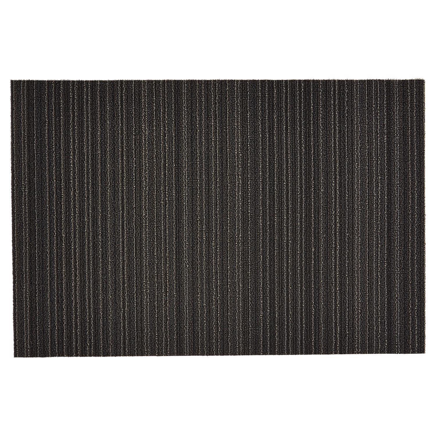 Chilewich 24 in. W X 36 in. L Black Stripe PVC Vinyl Utility Mat - Ace ...