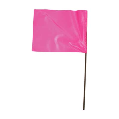 C.H. Hanson 21 in. Pink Marking Flags Polyvinyl 100 pk - Ace Hardware