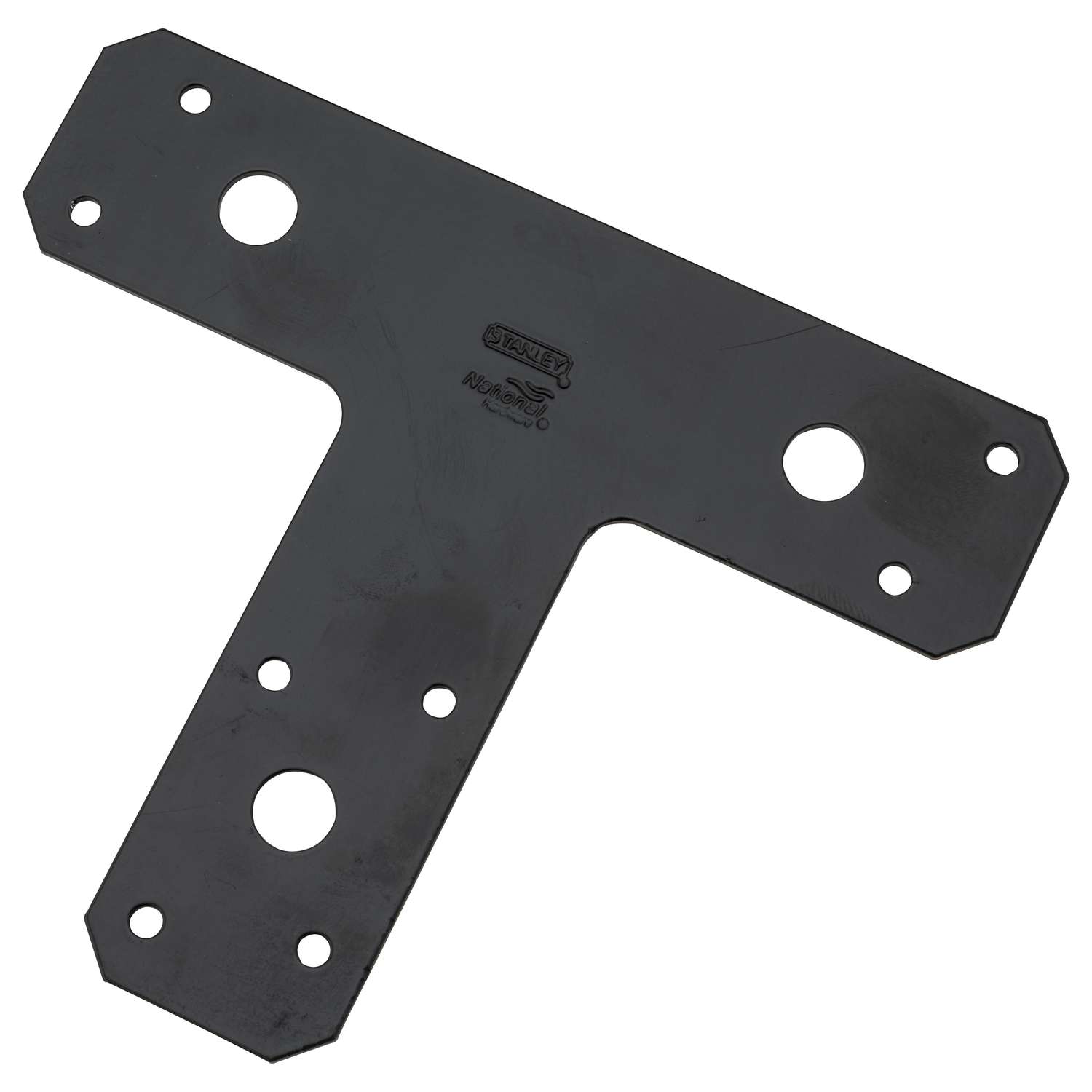 National Hardware 6 in. H X 5 in. W X 0.07 in. D Black Steel Flat Tee ...