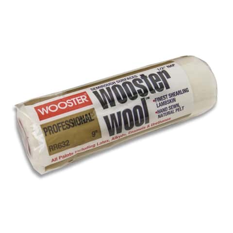 Wooster Wool Lambskin 18 in. W X 1/2 in. Regular Paint Roller Cover 1 ...