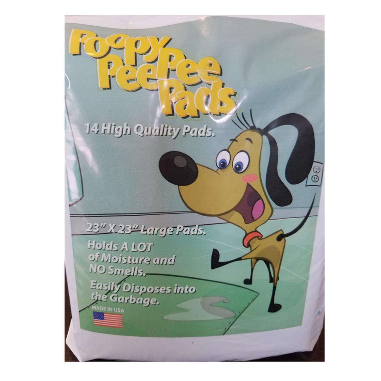 Poopy Products Poopy Pee Pee Extra Large Cotton/Plastic Pee Pads White ...