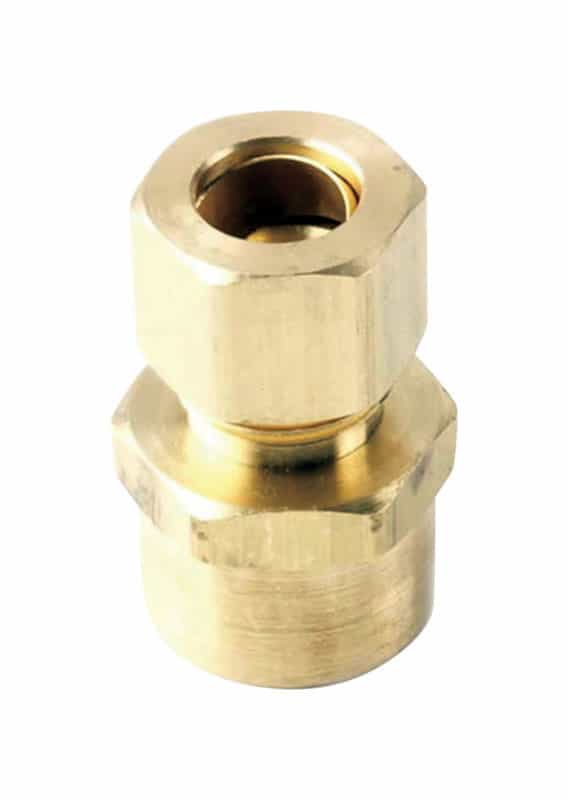JMF 3/8 in. Compression x 1/2 in. Dia. Sweat Brass Compression Adapter ...