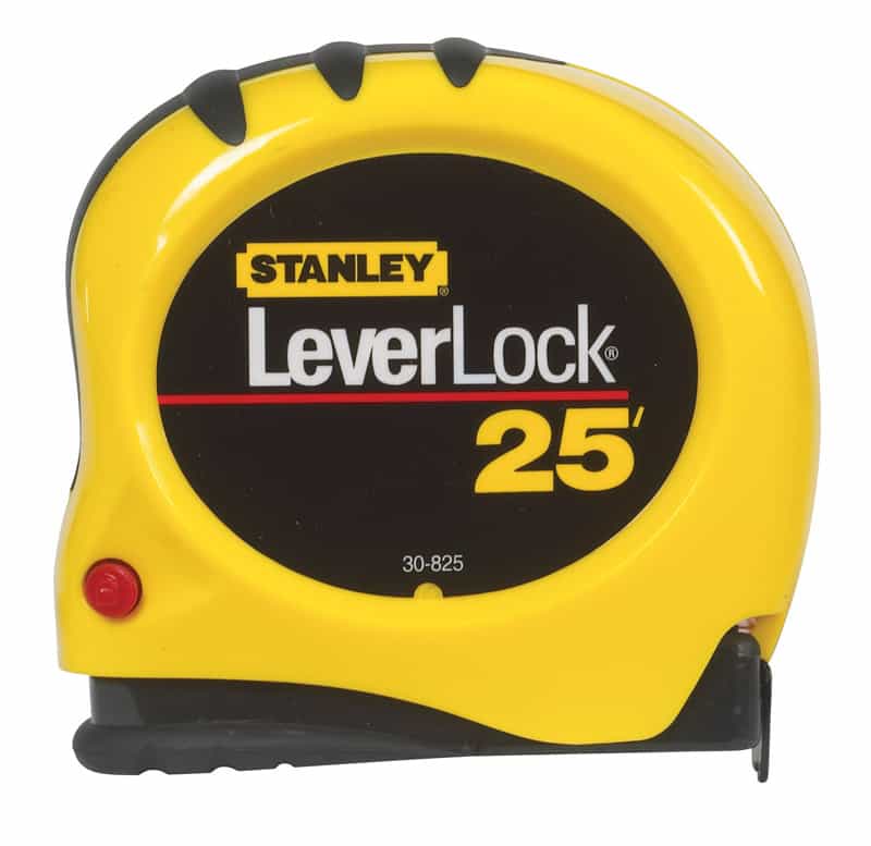 Stanley Lever Lock 25 ft. L x 1 in. W Tape Rule Yellow/Black 1 pk - Ace ...