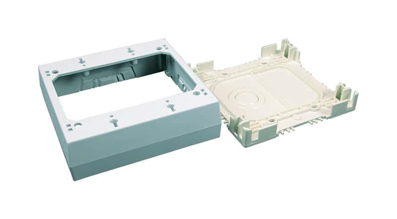 Legrand Square Plastic 2 gang Outlet Box Ivory - Ace Hardware