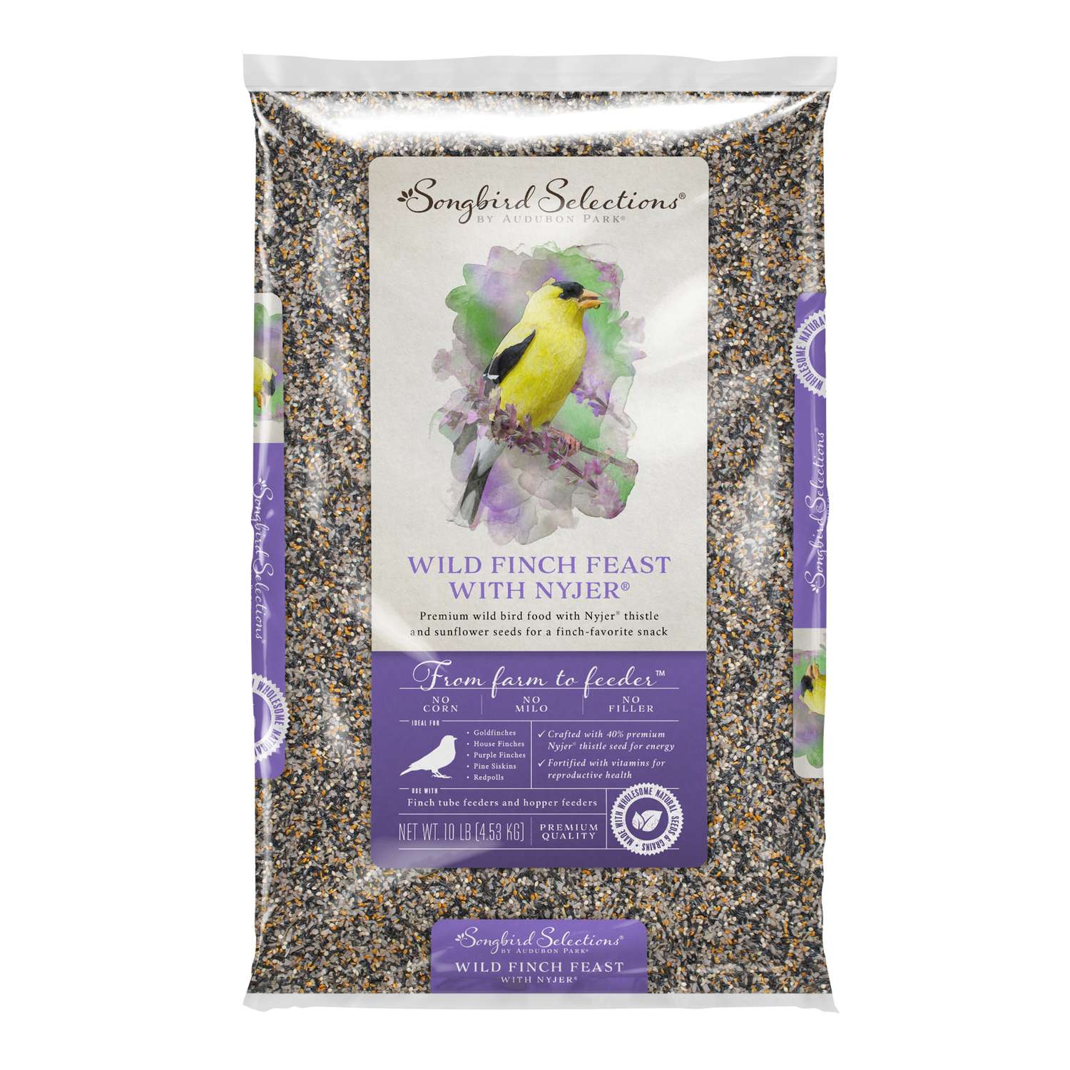 Audubon Park Songbird Selections Finches Nyjer Seed Wild Bird Food 10 ...