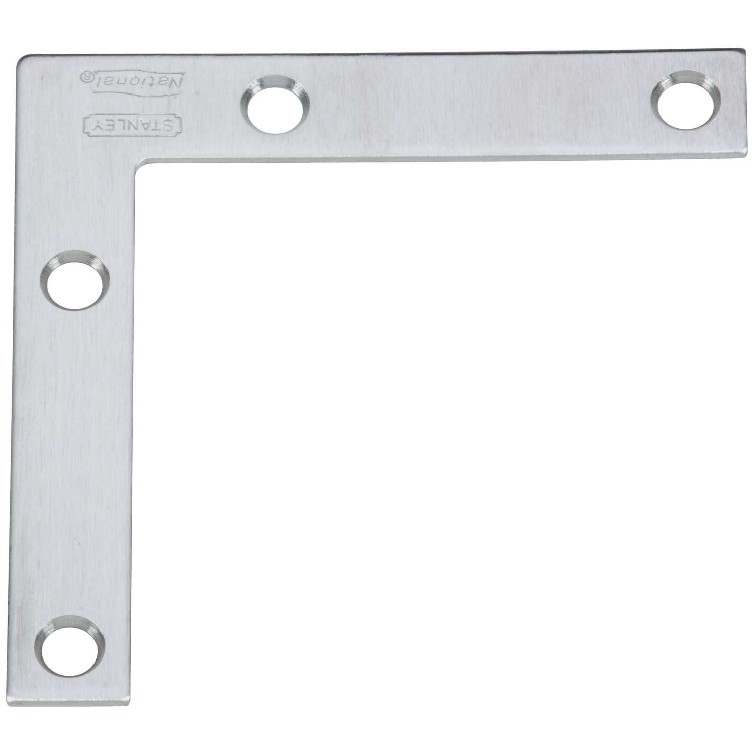 National Hardware 3 in. H X 1/2 in. W Stainless Steel Flat Corner Brace ...