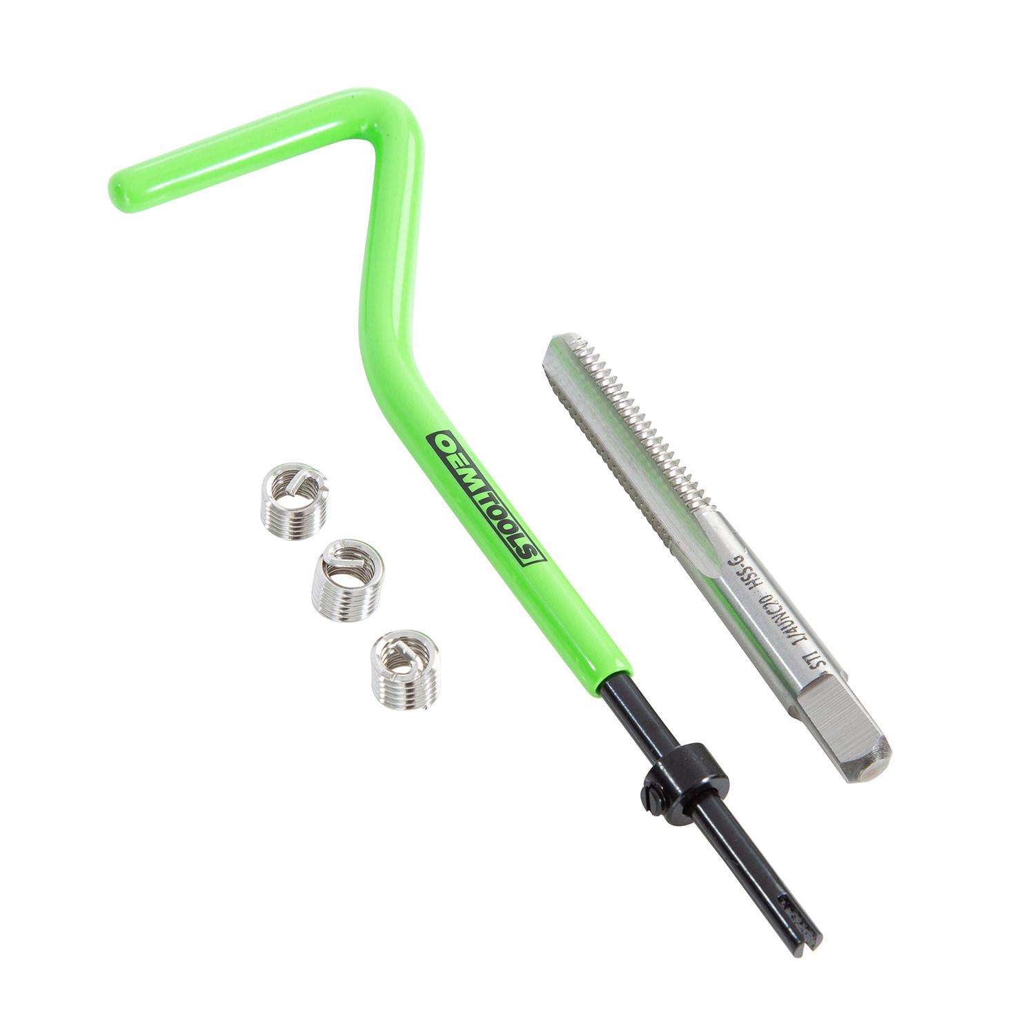 OEMTOOLS 3/8 in. Stainless Steel Non Locking Helical Thread Repair Kit ...