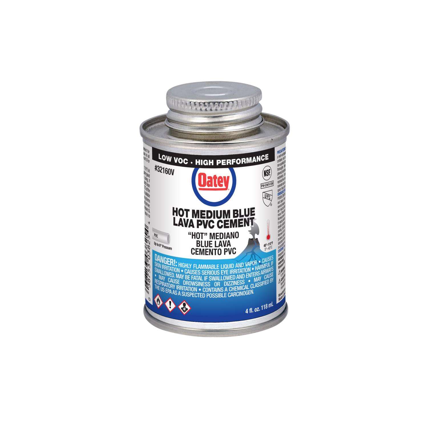 Oatey Blue Cement For PVC 4 oz - Ace Hardware