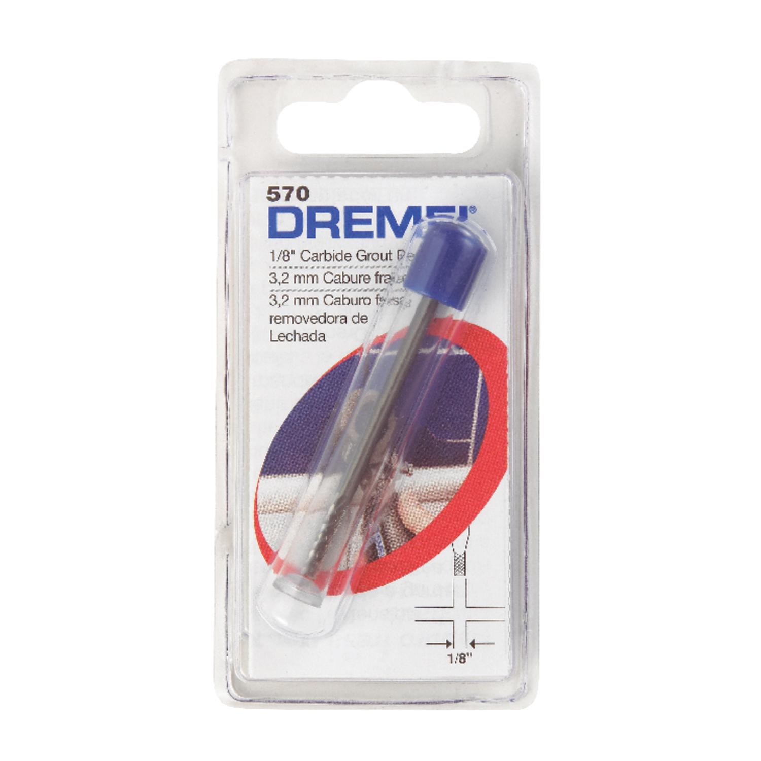 Dremel 1 8 in in. X 1 1 2 in. L Carbide Tipped Grout Removal Bit 1 pk Mfr 570 Ace Hardware
