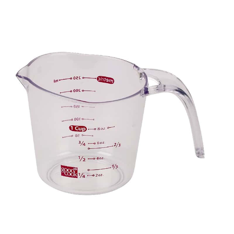 Good Cook 1 cups Plastic Clear/Red Measuring Cup - Ace Hardware