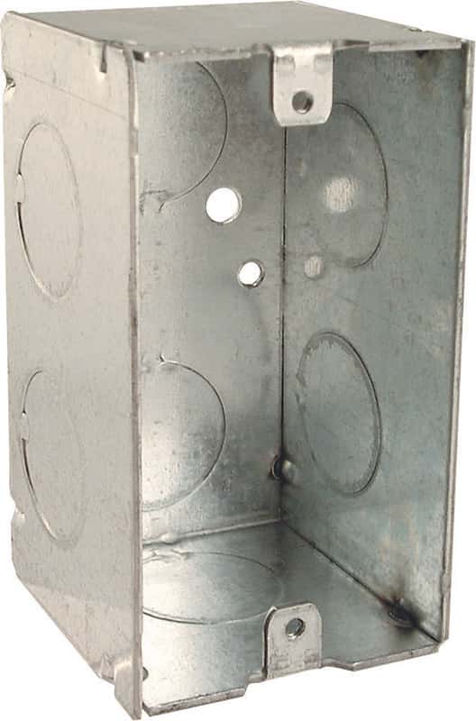 Raco 16-1/2 cu in Rectangle Steel 1 gang Junction Box Gray - Ace Hardware