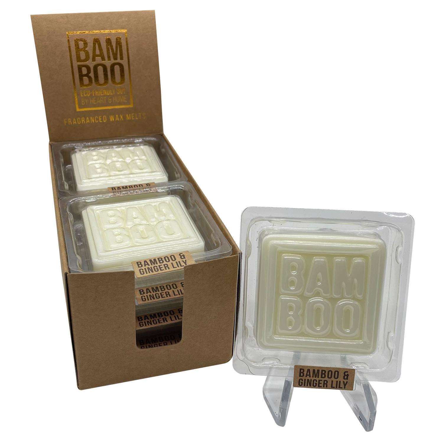 Bamboo Home Fragrance White Bamboo & Ginger Lily Scent Fragranced Wax ...