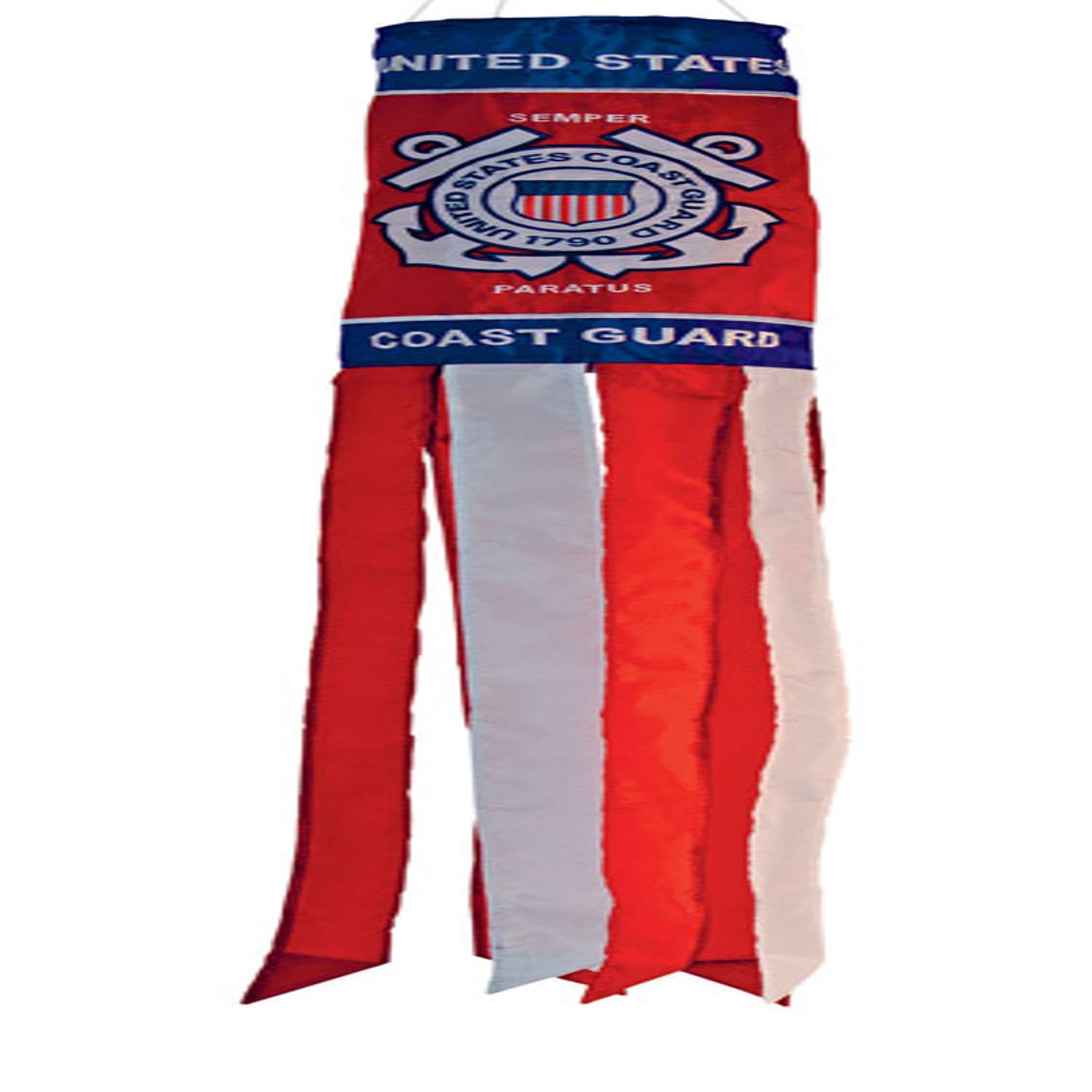In The Breeze US Coast Guard Windsock 40 in. H X 6 in. W - Ace Hardware