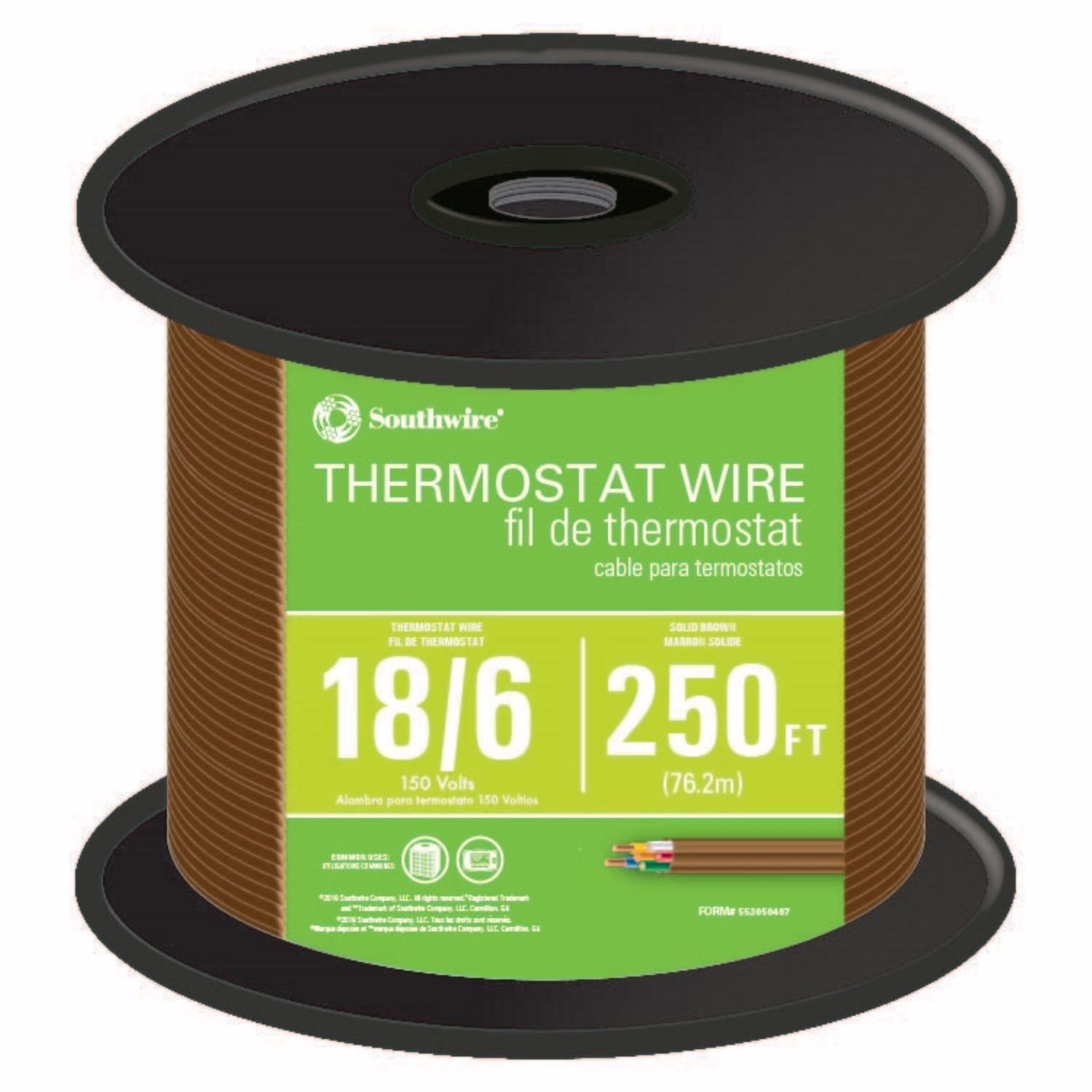 Southwire 250 ft. 18/6 Solid Copper Thermostat Wire - Ace Hardware