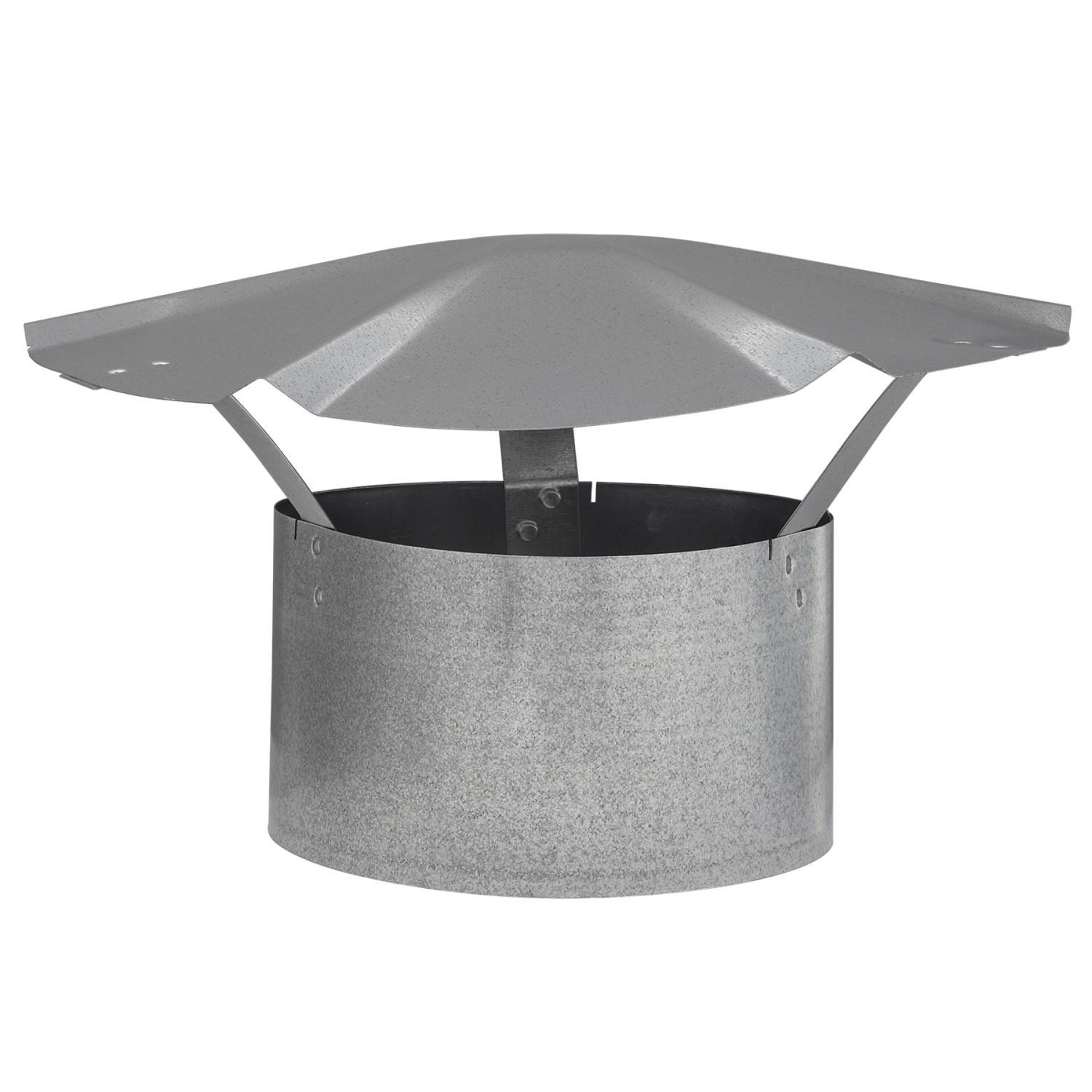 Imperial 6 in. D Galvanized Steel Rain Cap - Ace Hardware