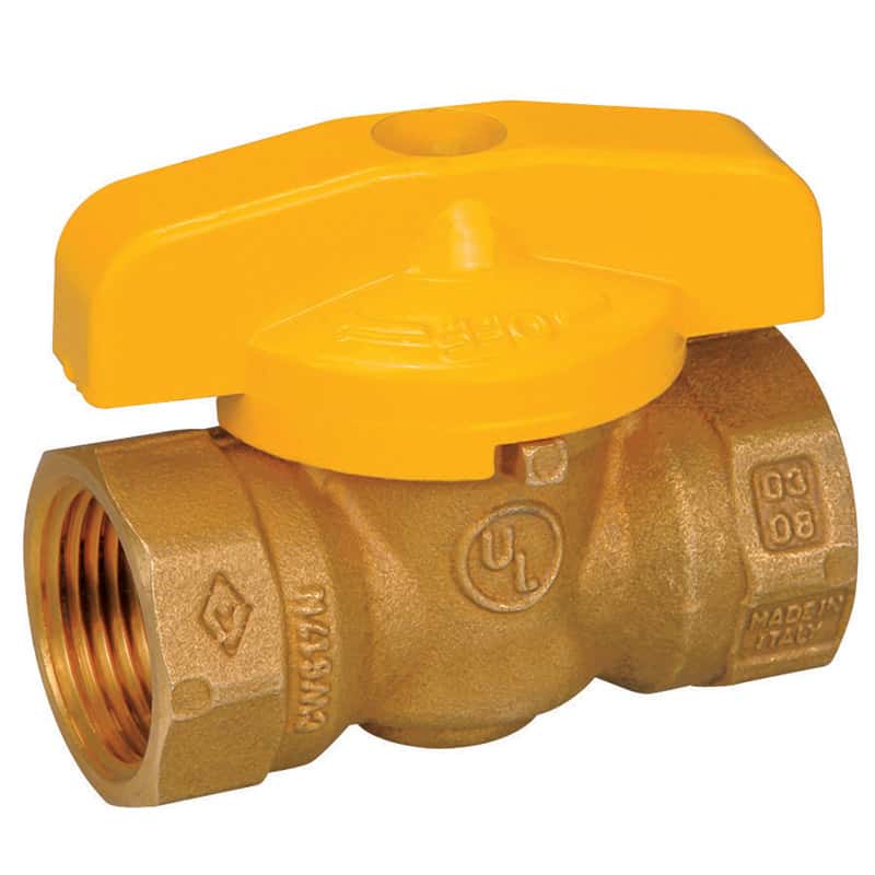 Mueller 1/2 in. Brass Threaded Gas Ball Valve - Ace Hardware