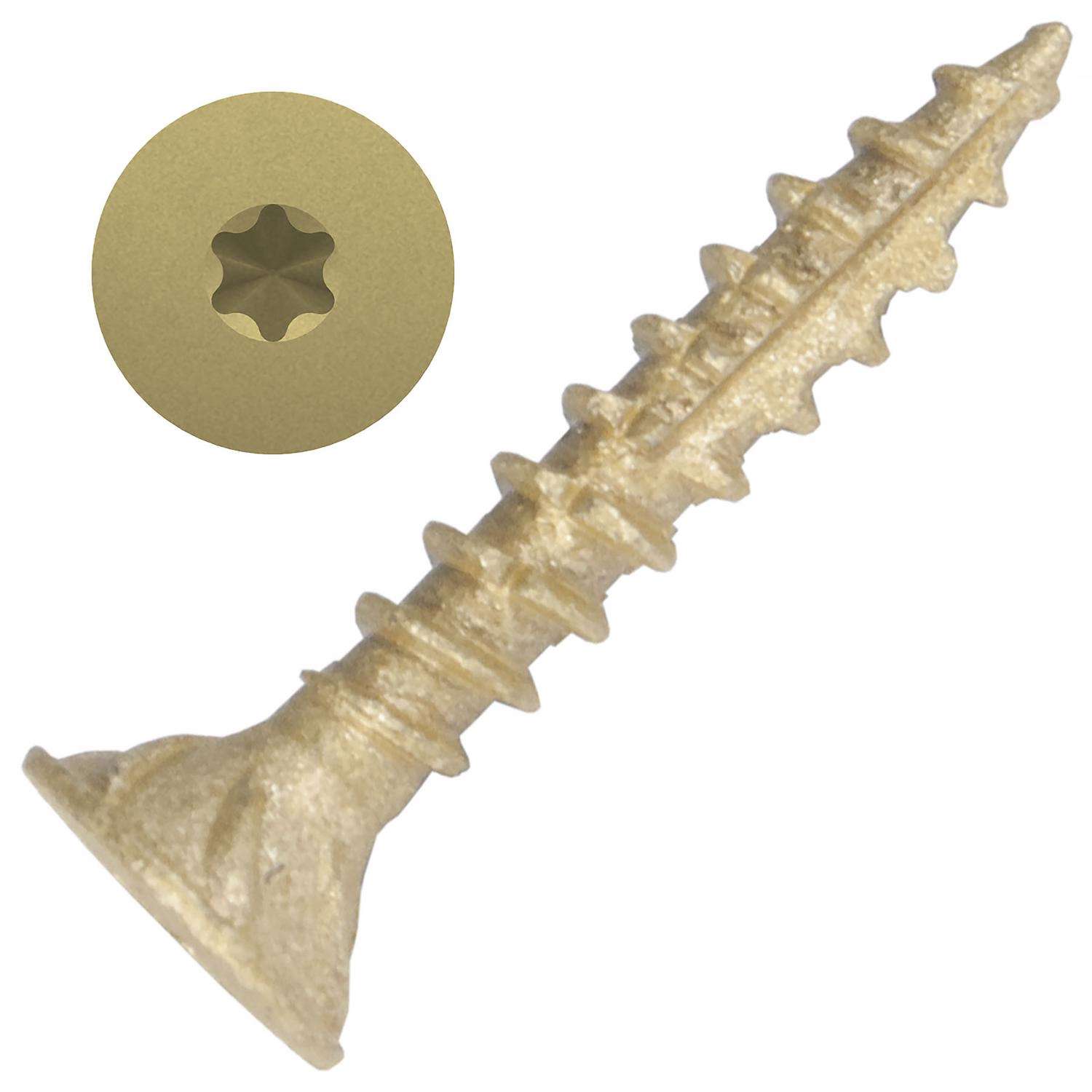 Screw Products AXIS No. 8 X 1 in. L Star Flat Head Structural Screws 5 ...