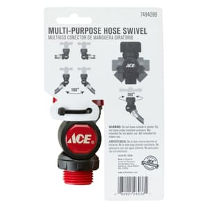 Ace 3/8 in. Plastic Threaded Male/Female Swivel Hose Connector - Ace ...