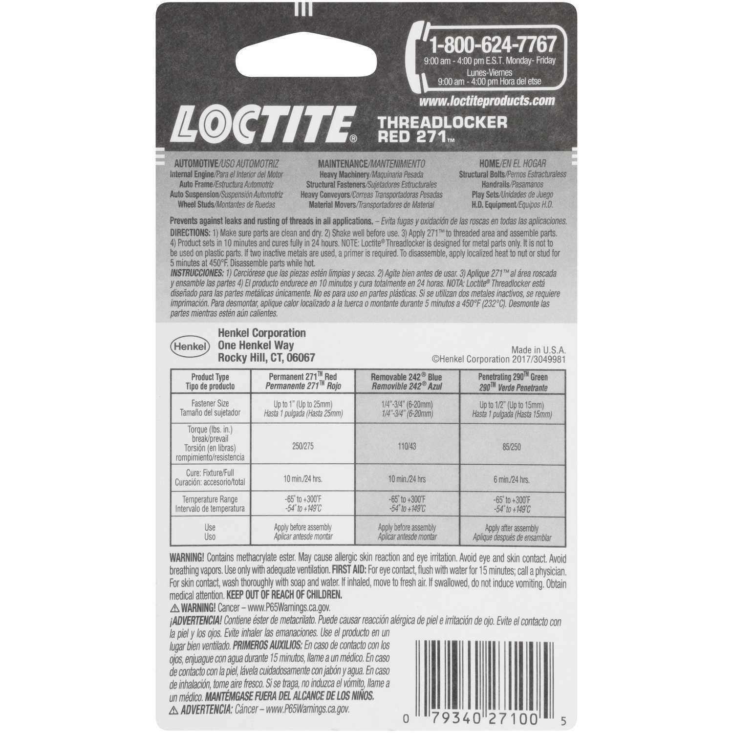Loctite Nut & Bolt High Strength Liquid Automotive and Industrial ...