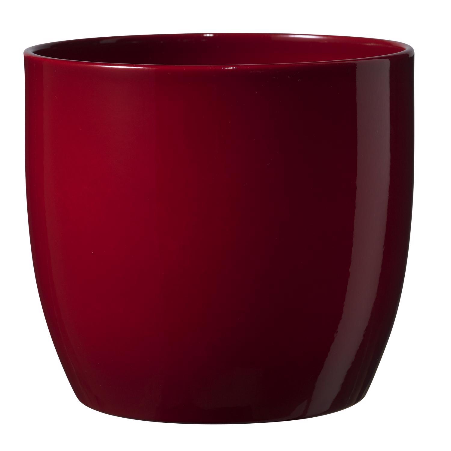 SK Pottery 4.7 in. H X 5.1 in. D Clay Basel Ceramic Pot Red Mfr ...