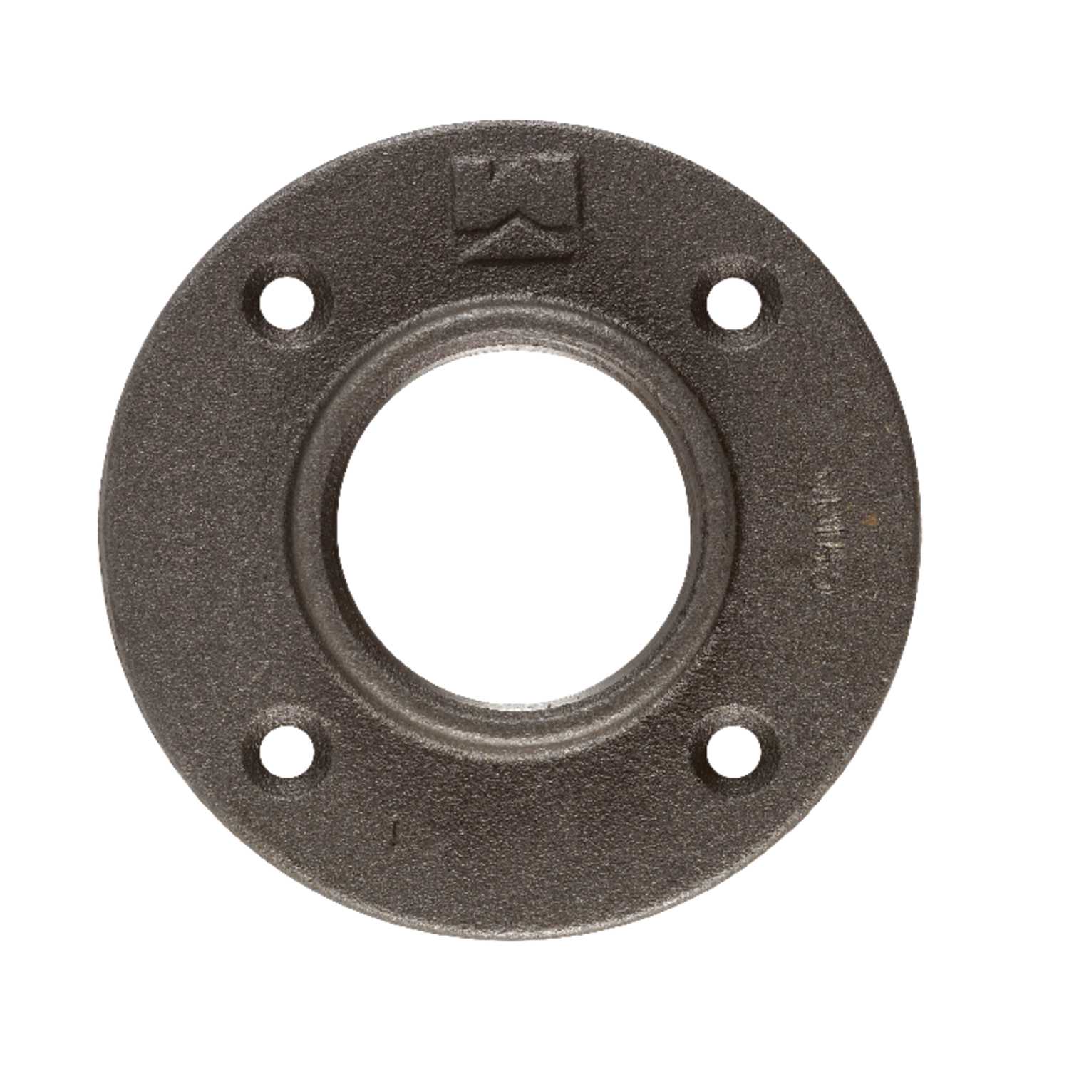 BK Products 3/4 in. FPT Black Malleable Iron Floor Flange - Ace Hardware
